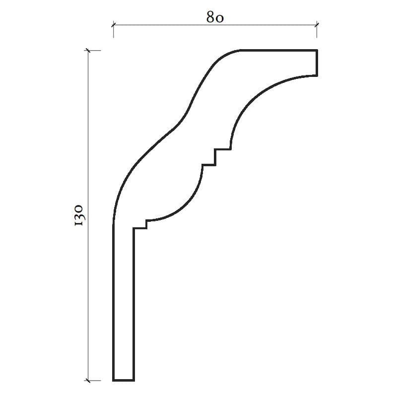 Small Plain Neo Classical Plaster Cornice