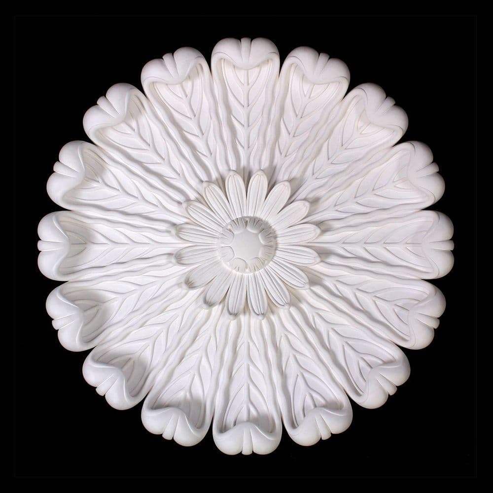 Large Georgian Leaf Plaster Ceiling Rose