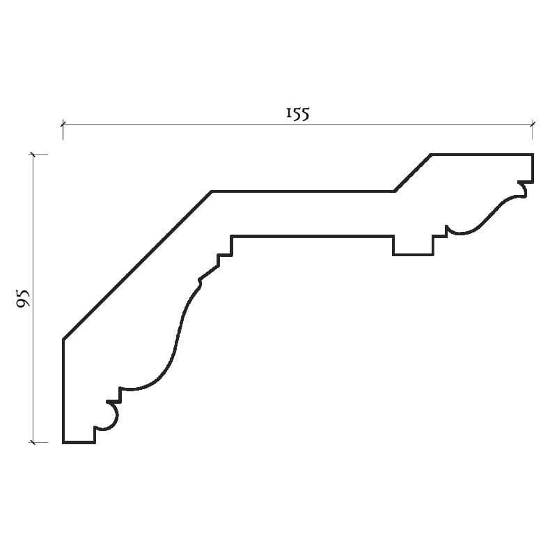 Victorian Acanthus Leaf Patter Plaster Cornice