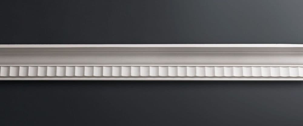 Small Concave Fluted Plaster Cornice