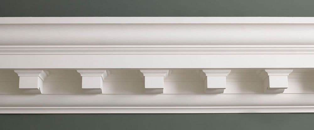 Neo Classical Georgian Modillion Block Plaster Cornice