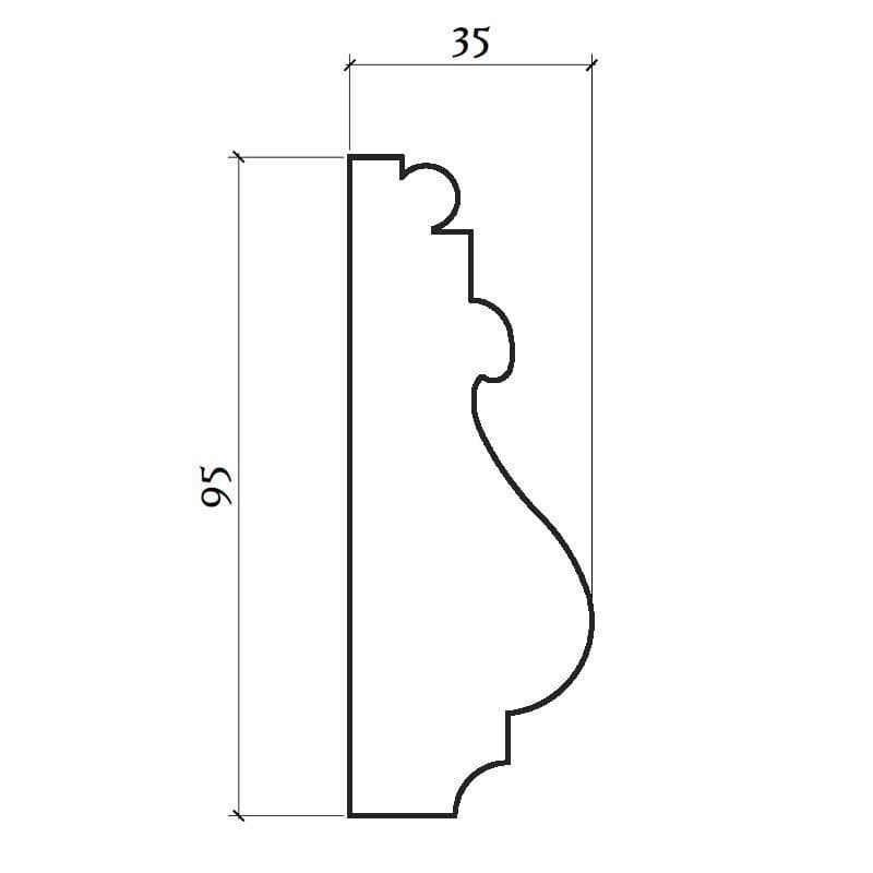Large Leaf Pattern Plaster Panel Mould