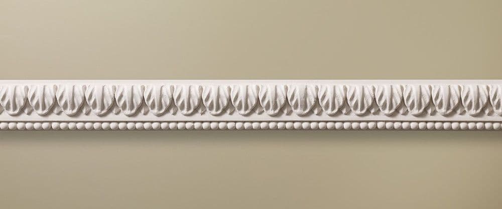 Small Leaf & Bead Enriched Plaster Panel Mould