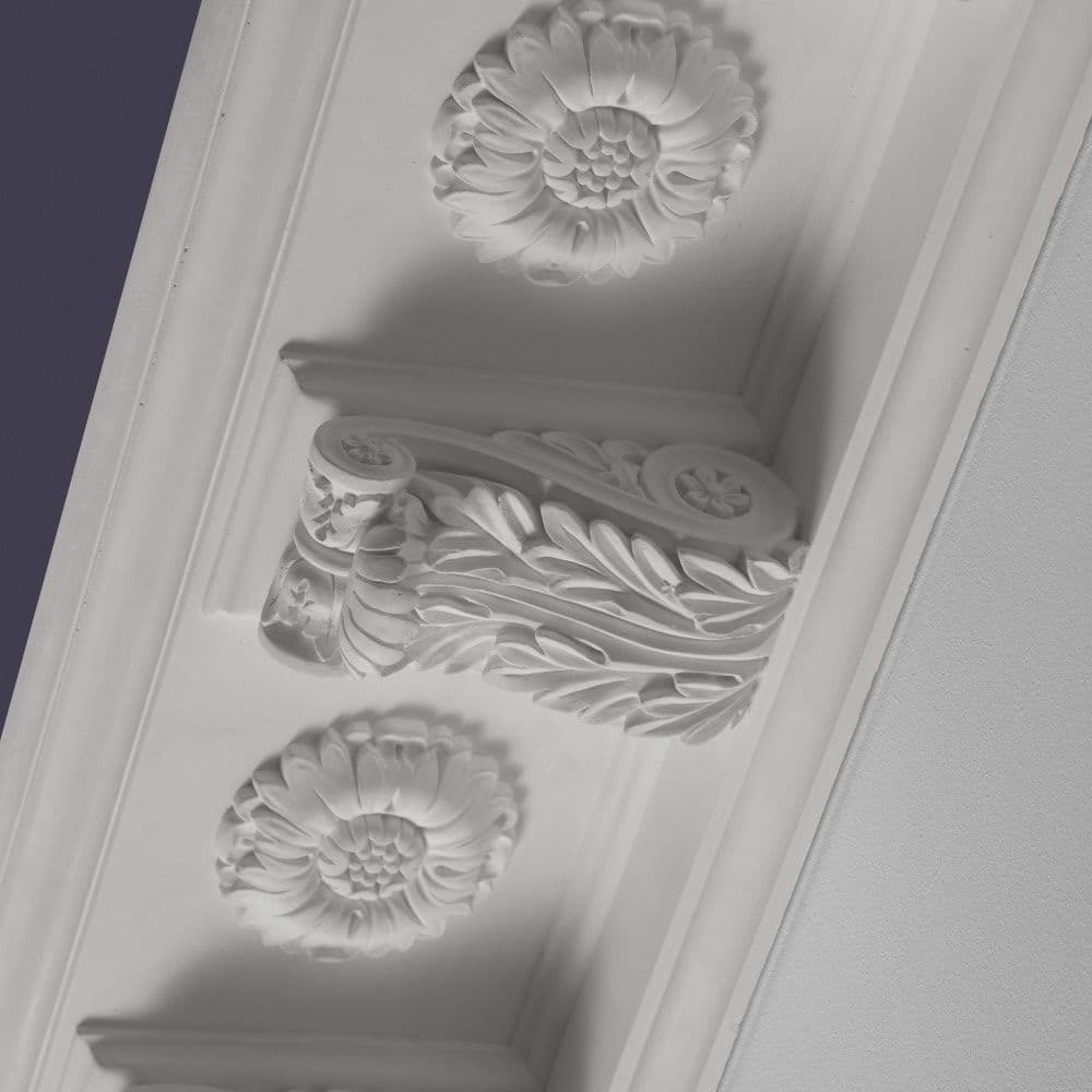 Townhouse Neo Classical Modillion Block with Flower Cornice