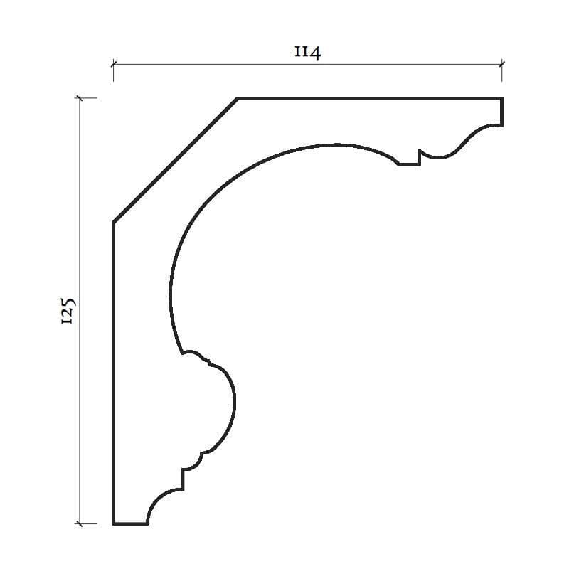Medium Victorian London Plaster Coving