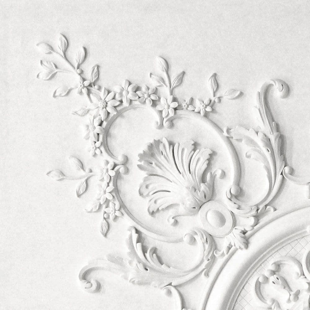 Baroque Floral Decorative Plaster Ceiling Feature