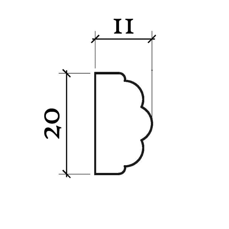 Small Cavetto Plaster Panel Mould