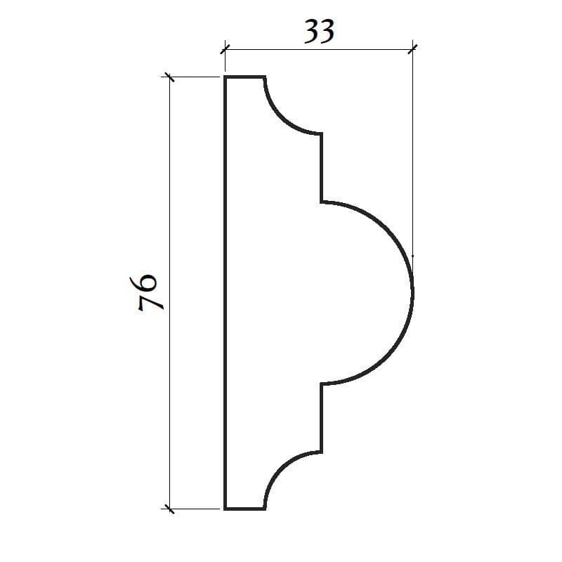 Plain Georgian Plaster Panel Mould