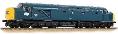 Bachmann 32-490 Class 40 40063 SCr BR Blue with Full yellow ends