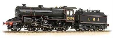 Bachmann Branchline OO 32-178A LMS Crab 13174 LMS Lined Black