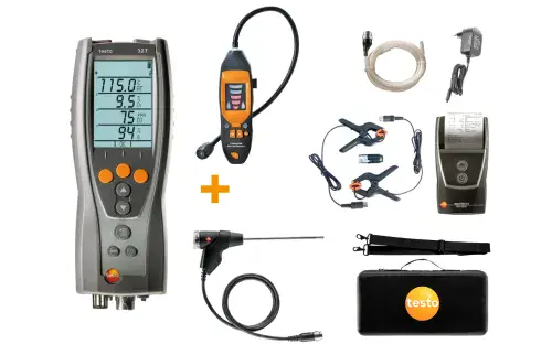 testo 327 - Flue Gas Analyser advanced kit gas leak detector