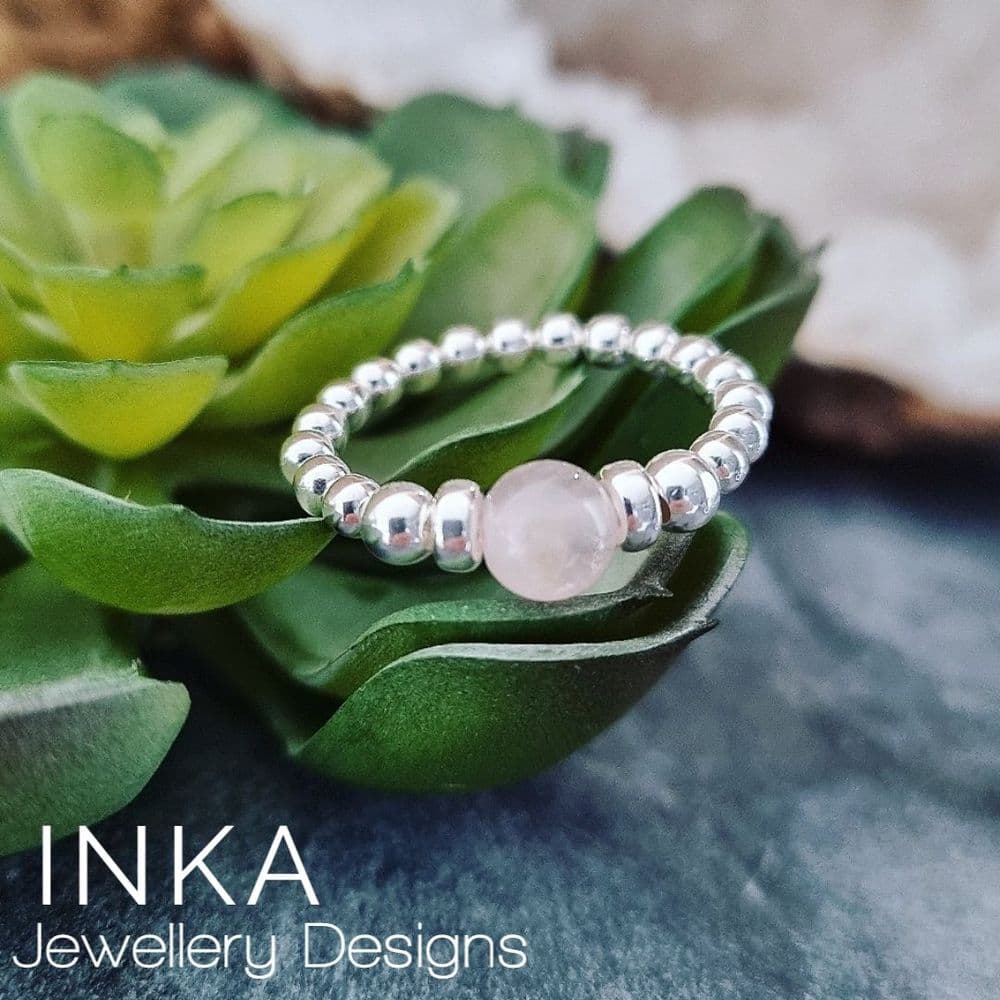 INKA Rose Quartz Ring
