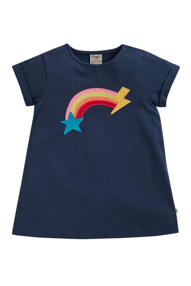 Frugi Rainbow Lizzie Applique Top
