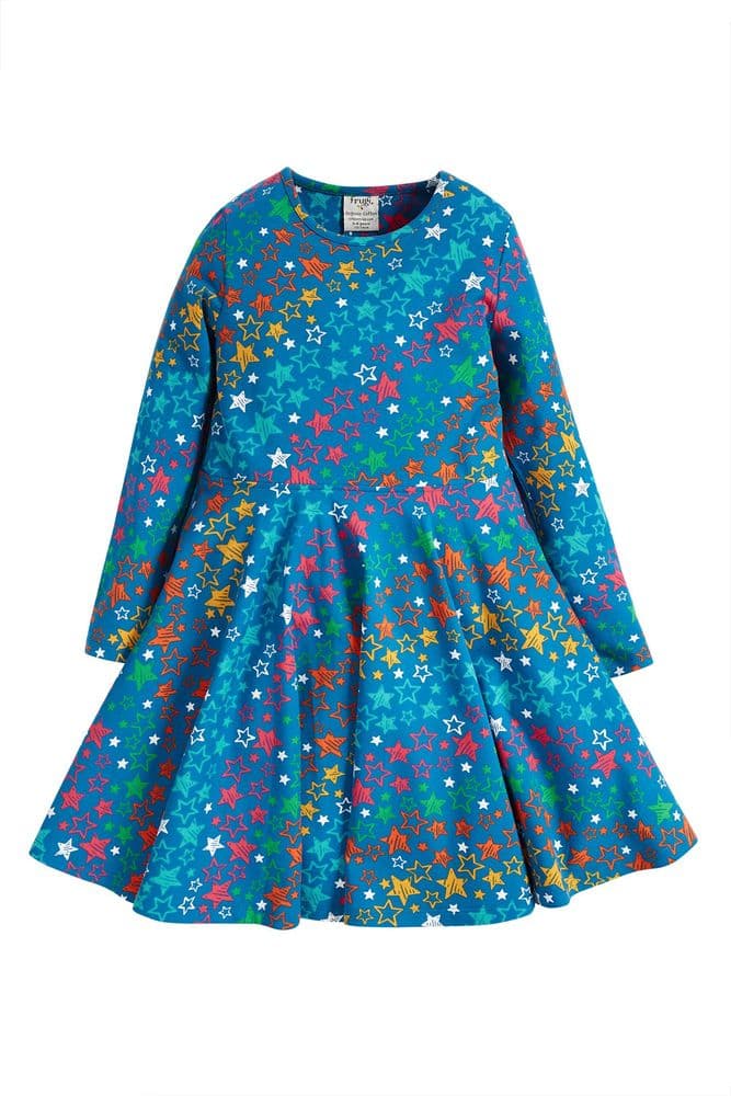 Frugi Rainbow Stars Sofia Skater Dress