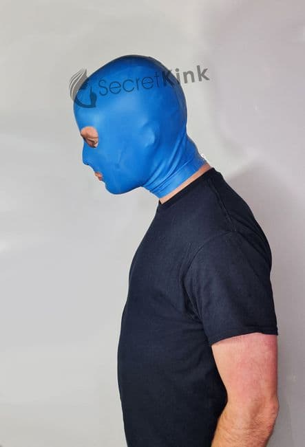 Blue Latex Handmade Hood