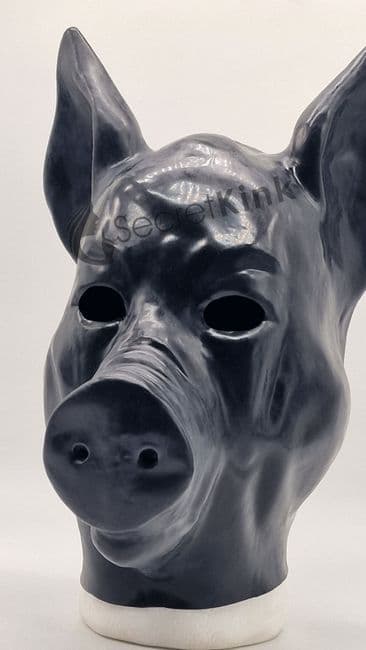 Latex Pig Hood Long Snout
