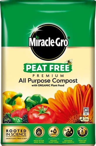 Miracle-Gro All Purpose Organic Peat Free Compost - 40L