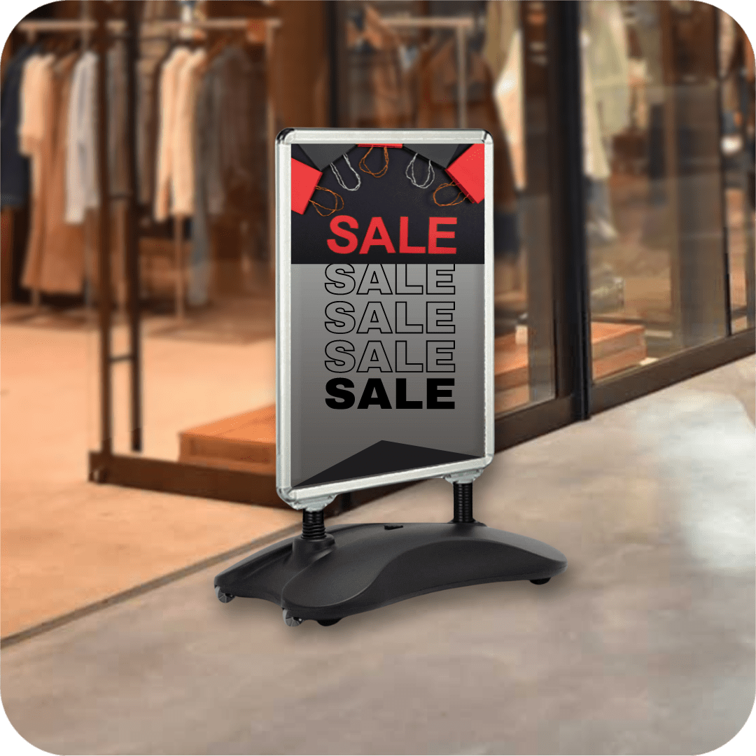 A1 Snap Frame A Board Sign Pavement Poster Display Stand With Waterbase