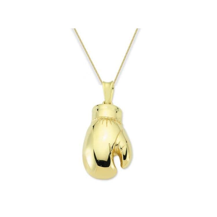9ct Yellow Gold 0.5oz Boxing Glove Pendant Necklace