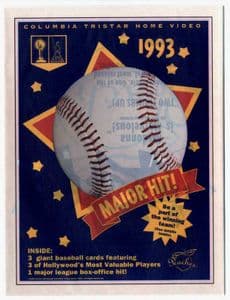 A LEAGUE OF THEIR OWN - USA PROMO BASEBALL CARD SET