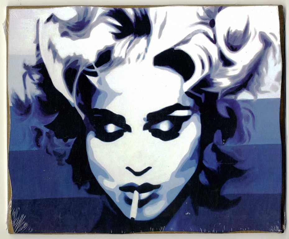 BAD GIRL - POP ART WOODEN PICTURE