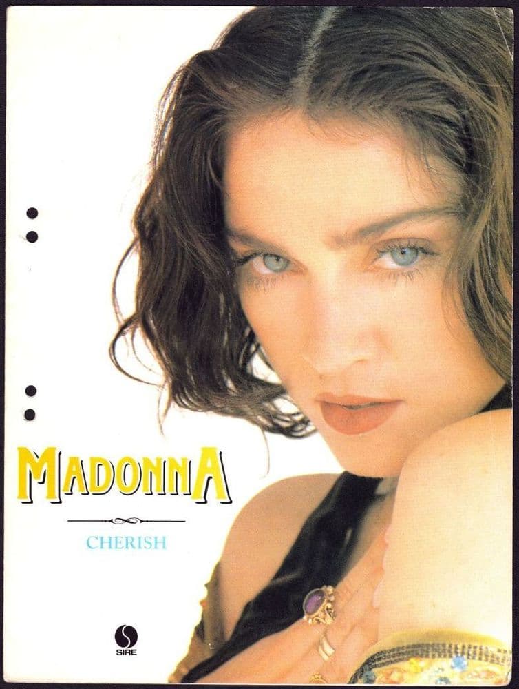 CHERISH - UK 1989 SHEET MUSIC