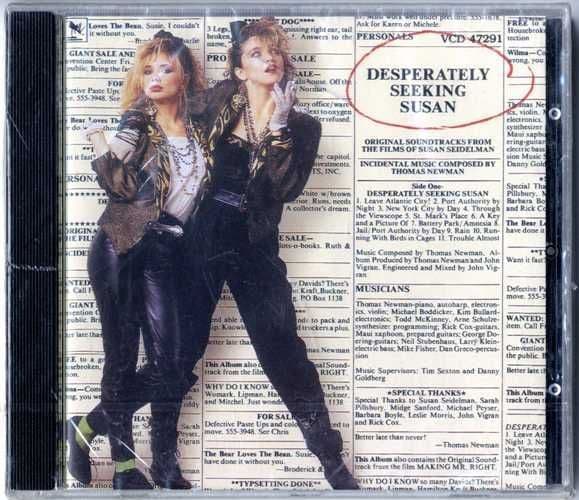 DESPERATELY SEEKING SUSAN SOUNDTRACK - CD ALBUM SEALED