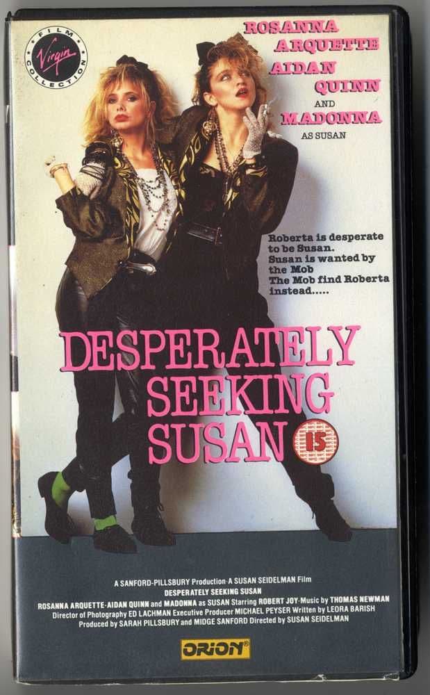 DESPERATELY SEEKING SUSAN - UK VHS VIDEO FILM 1