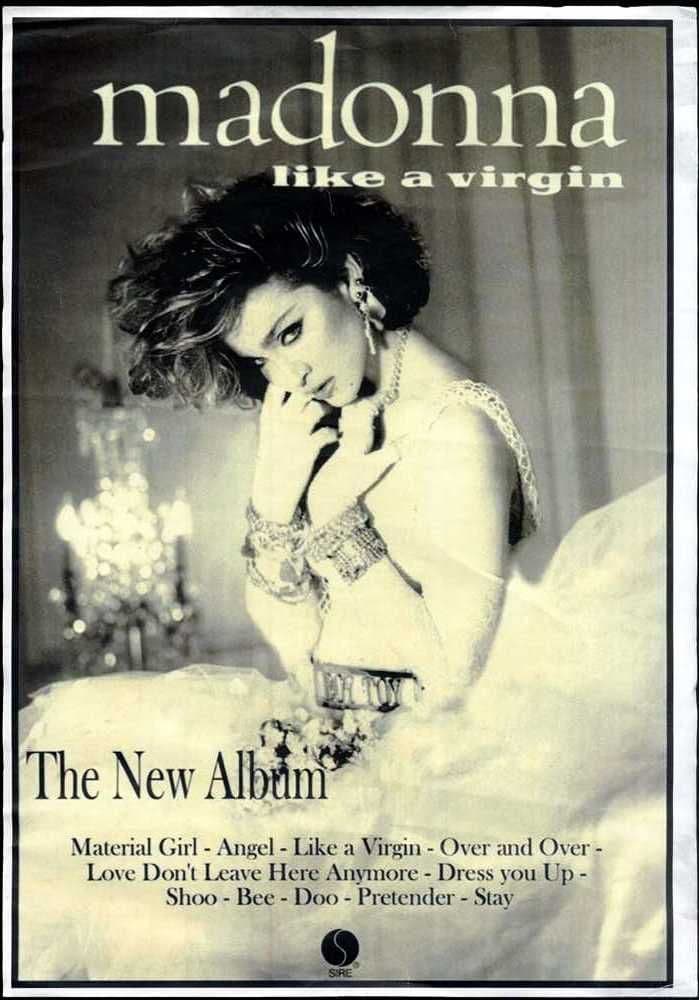 LIKE A VIRGIN - ALBUM ADVERT REPLICA POSTER