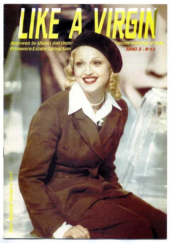 LIKE A VIRGIN FANZINE No53 - ITALY MAGAZINE 1992
