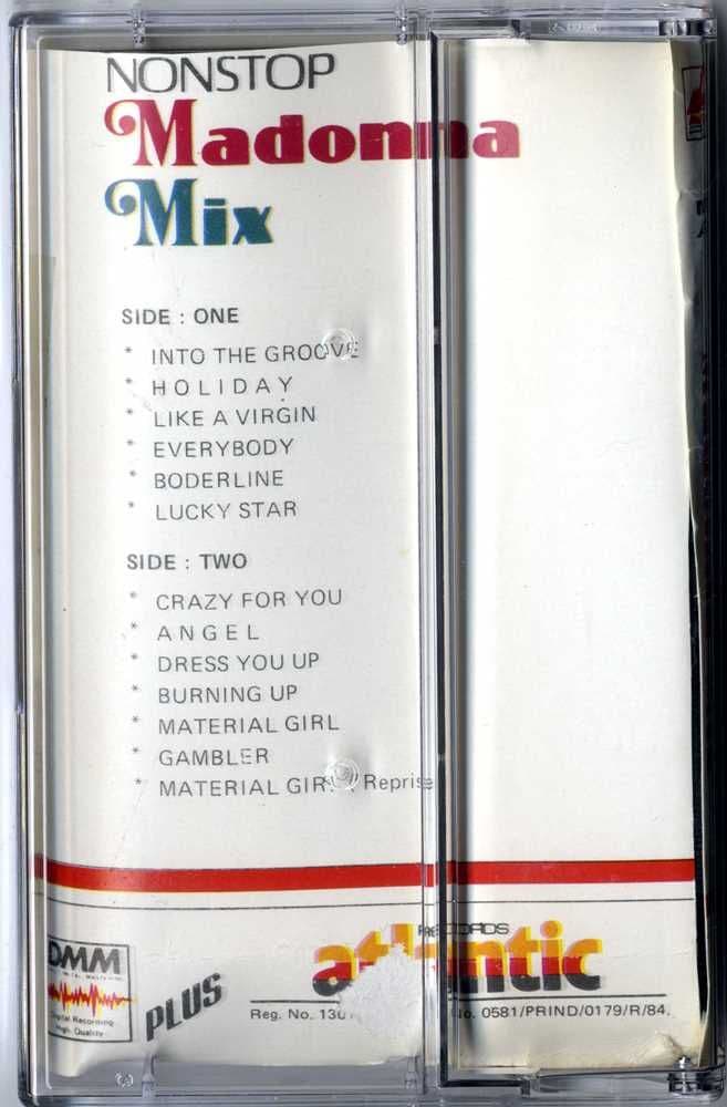 MADONNA MIX NONSTOP - CASSETTE ALBUM INDONESIA