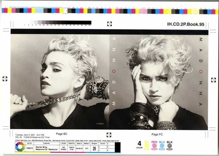 MADONNA REMASTERED CD - USA ORIGINAL PROMO ARTWORK PROOFS
