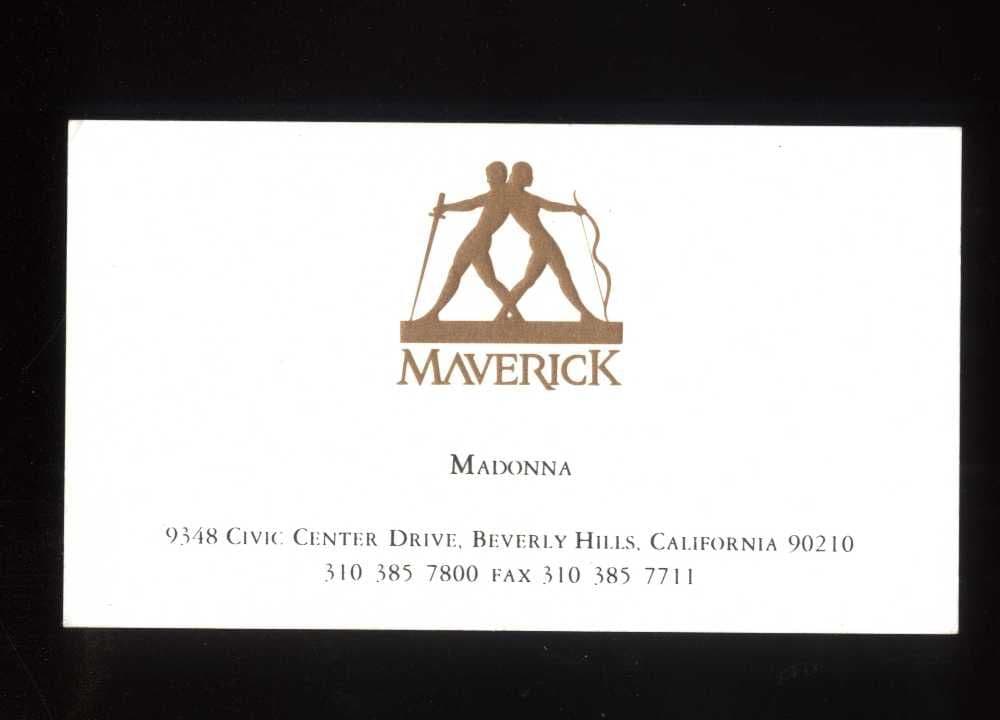 Madonna Maverick Logo Manager Of Madonna And Founder Of @maverick