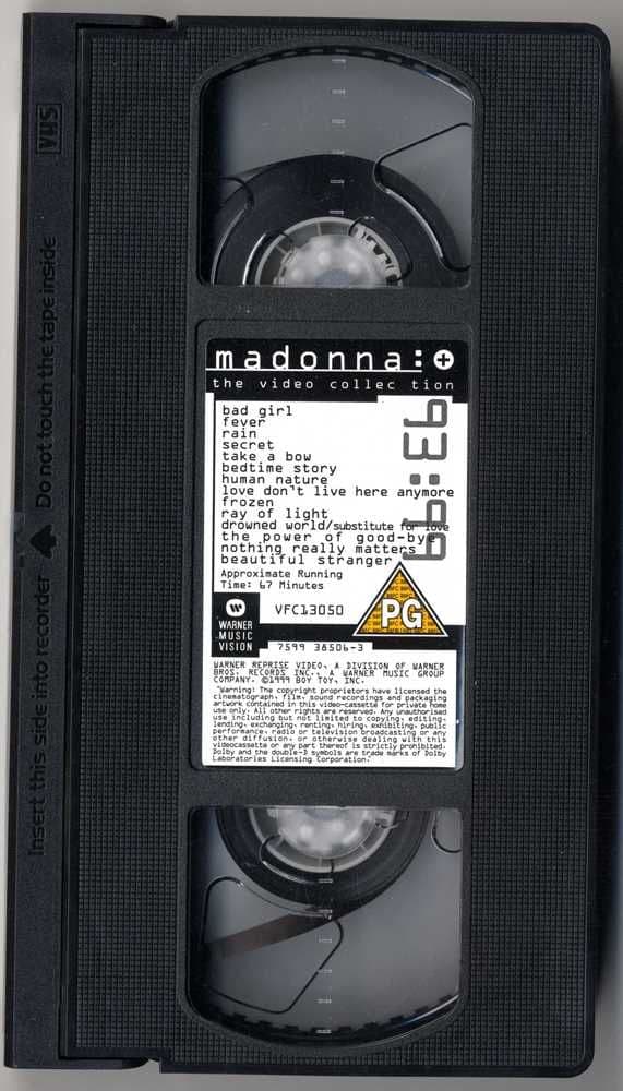 MADONNA THE VIDEO COLLECTION 93 99 - UK VHS VIDEO