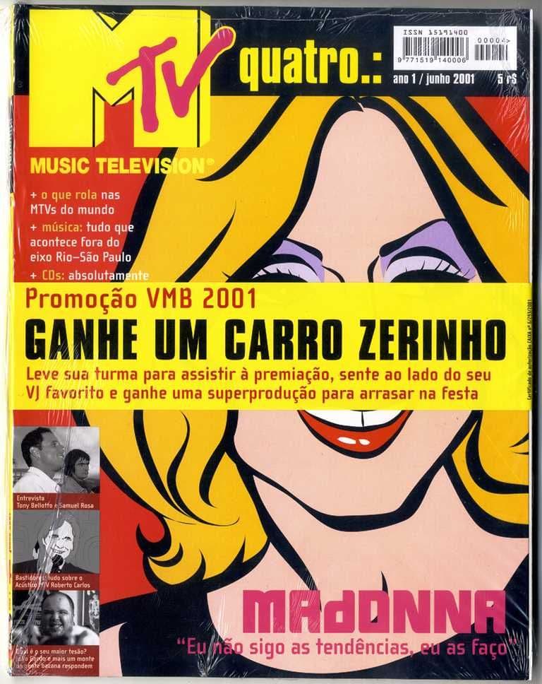 MTV QUATRO - BRAZIL MAGAZINE JUNE 2001 SEALED