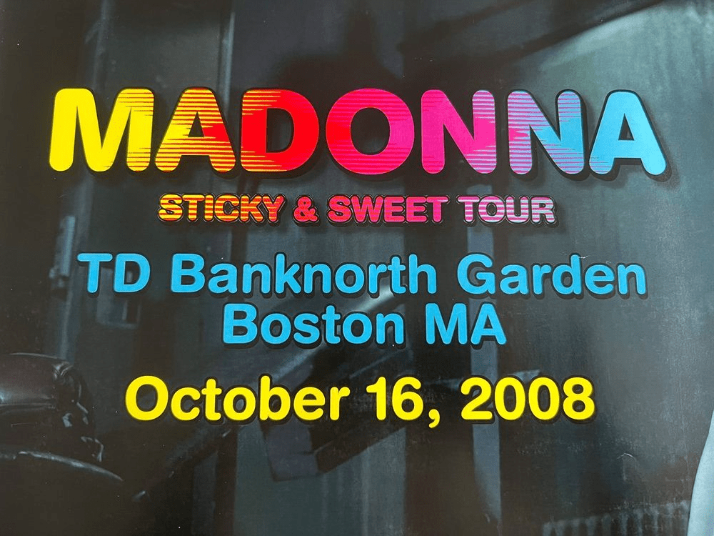 STICKY AND SWEET TOUR - BOSTON NUMBERED LITHOGRAPH POSTER