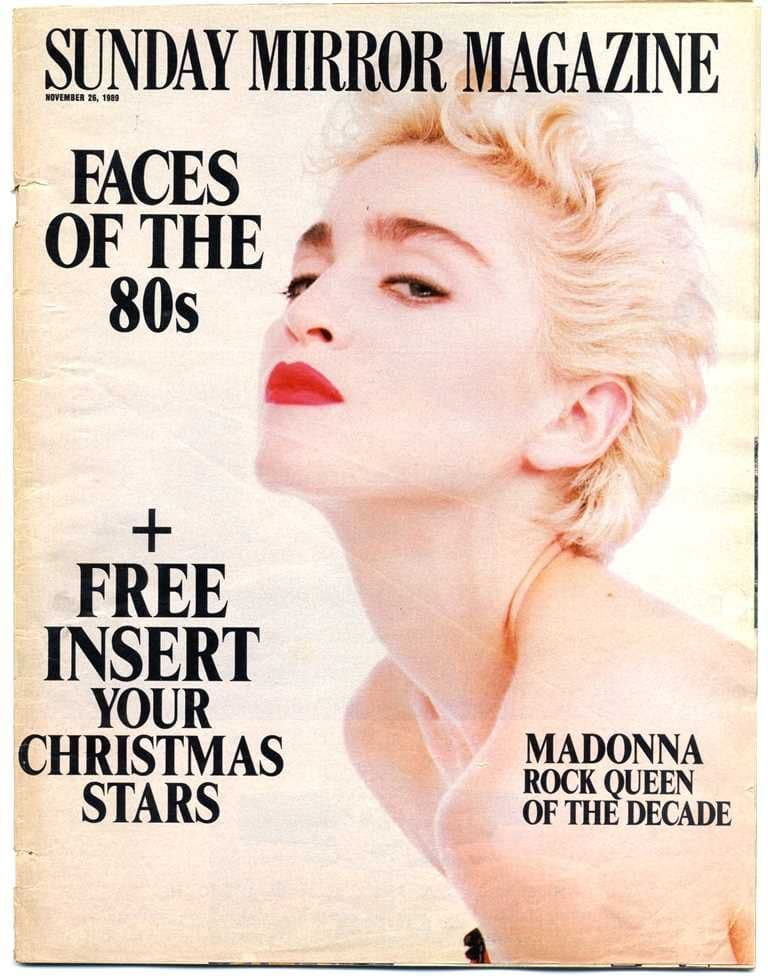 SUNDAY MIRROR MAGAZINE - UK NOVEMBER 1989