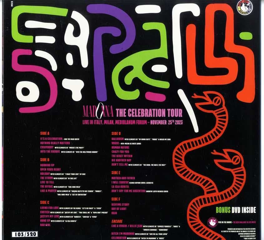 THE CELEBRATION TOUR MILAN - 3-LP COLOUR VINYL 1