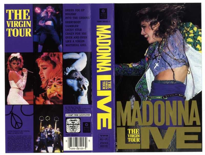 THE VIRGIN TOUR LIVE - UK 1990 RE-ISSUE VHS VIDEO