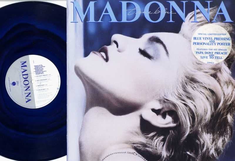 TRUE BLUE - AUSTRALIA 1986 BLUE VINYL LP