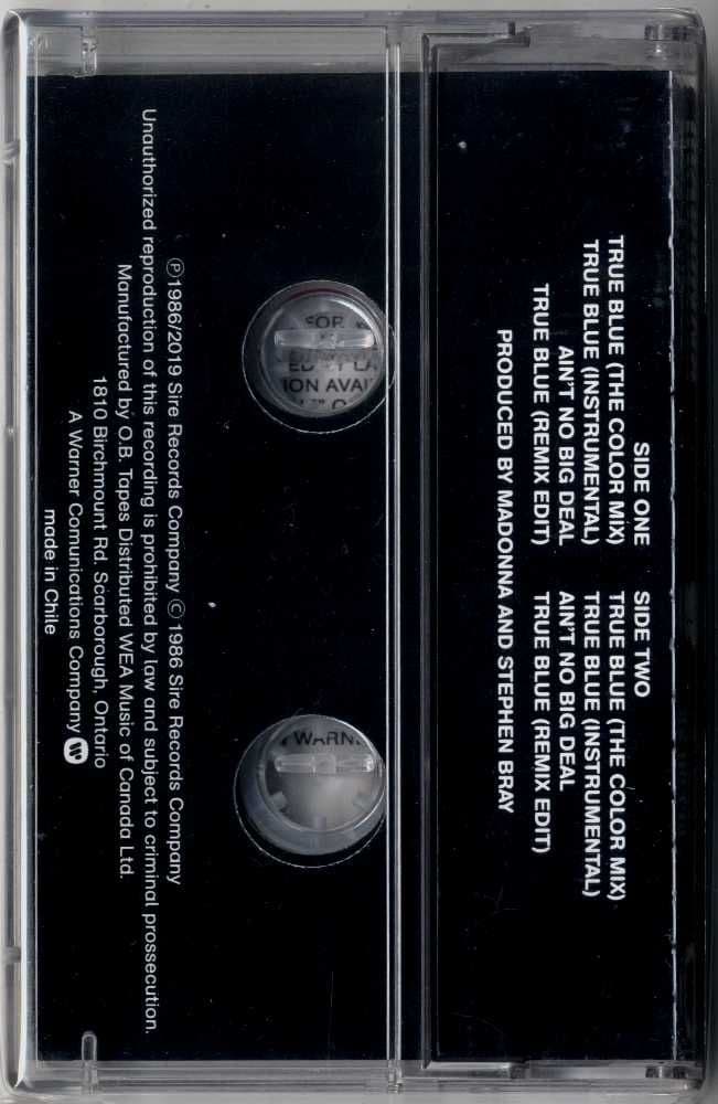 TRUE BLUE - CASSETTE SINGLE