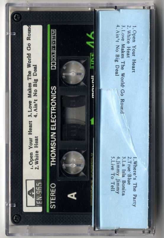 TRUE BLUE - INDIA CASSETTE ALBUM