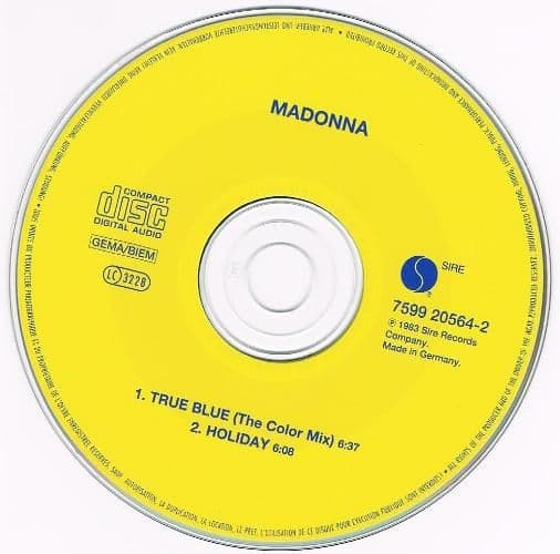 TRUE BLUE - UK / GERMANY CD SINGLE