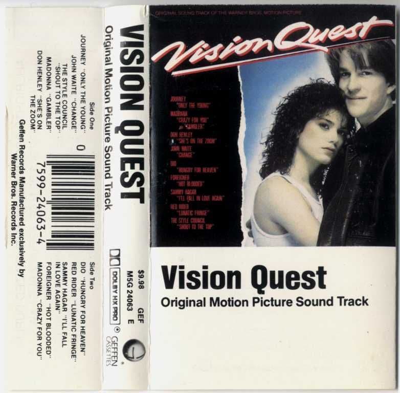 VISION QUEST SOUNDTRACK - USA CASSETTE ALBUM