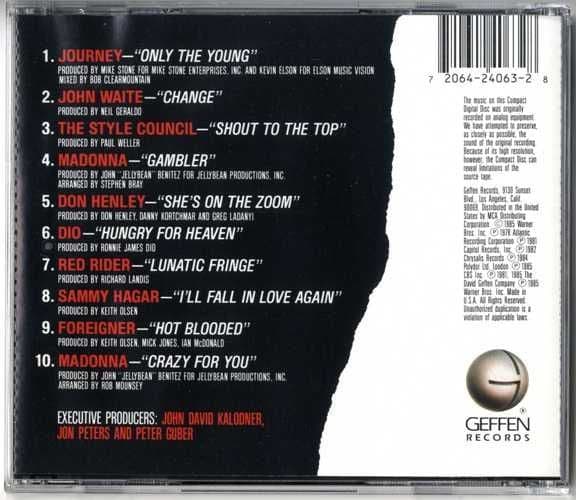 VISION QUEST - USA SOUNDTRACK CD