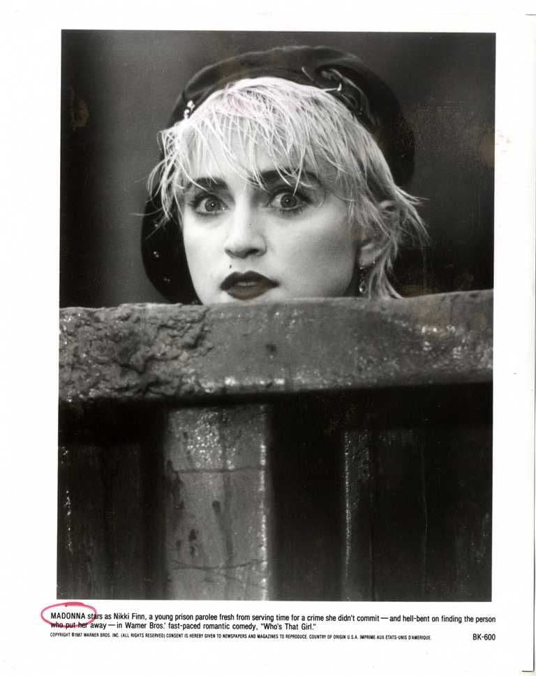 WHO S THAT GIRL - 1987 NIKKI FINN 10 x 8" PROMO PUBLICITY PHOTO