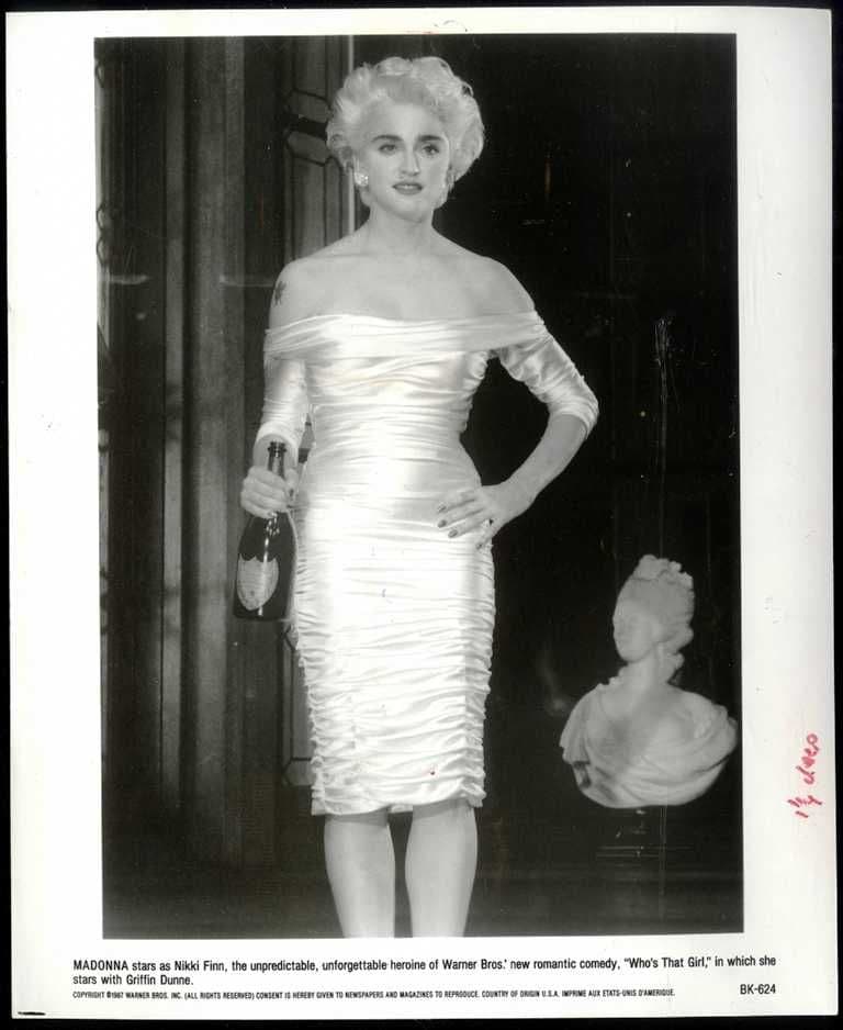 WHO S THAT GIRL - 1987 NIKKI FINN 10 x 8" PROMO PUBLICITY PHOTO BK624