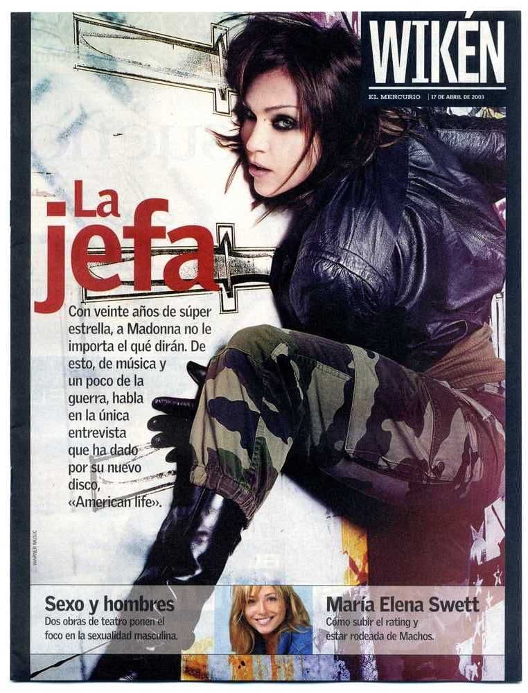 WIKEN EL MERCURIO - CHILE MAGAZINE APRIL 2003