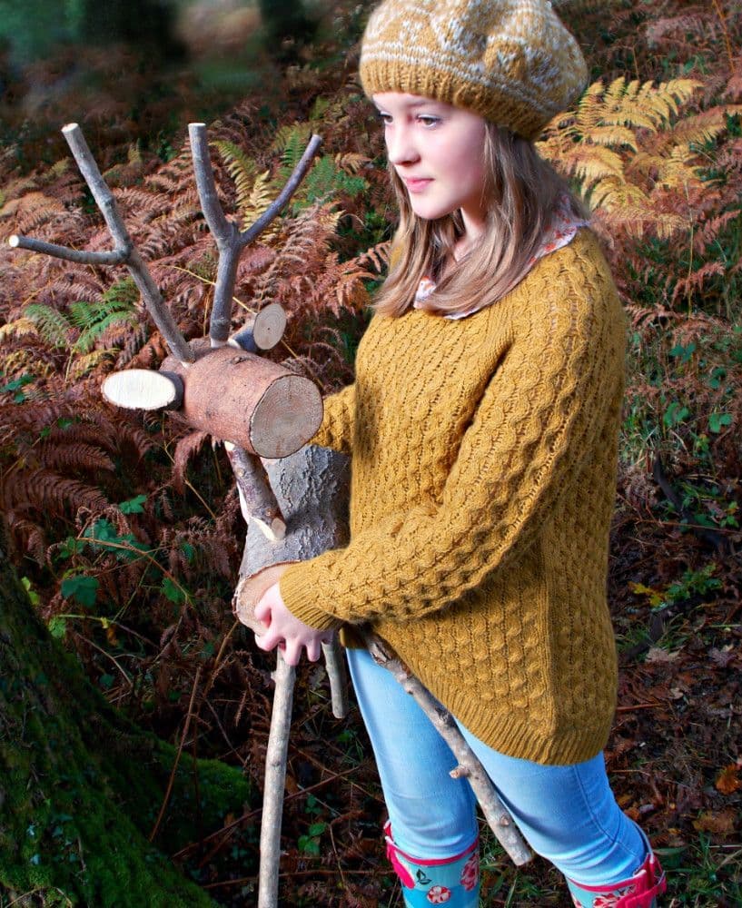 Rustic Log Deer - LARGE