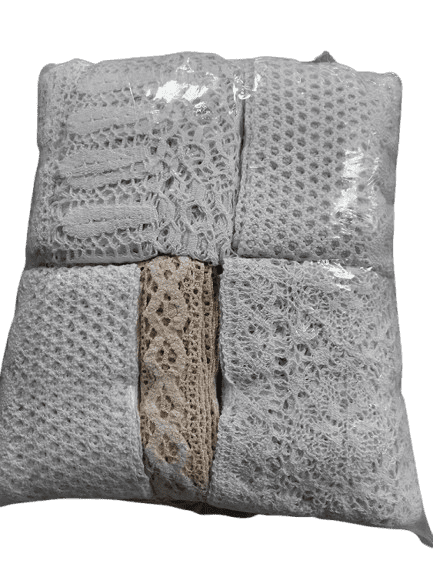 0 E00151 50 X 3MTS ASSORTED COTTON LACE BUNDLES